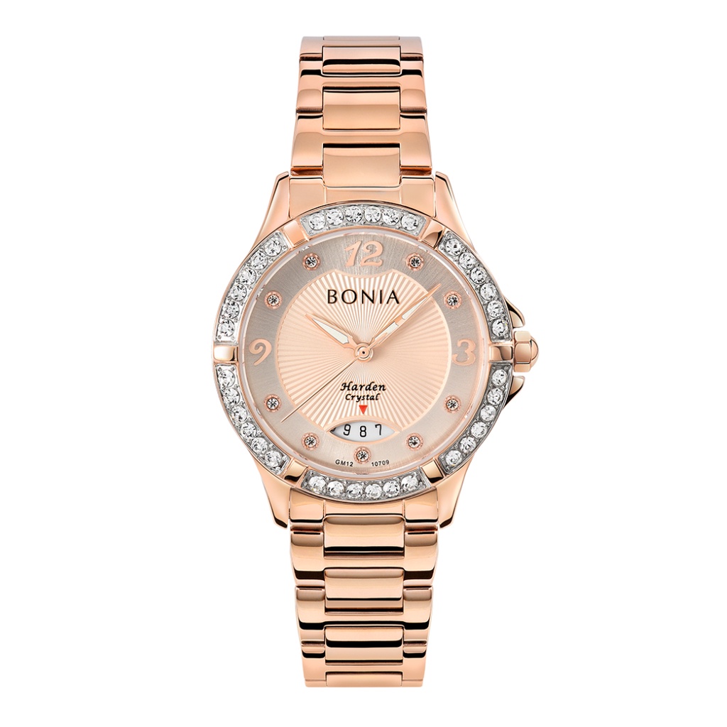 Jual Jam Tangan Wanita Bonia Elegance Rose Gold Dial Stainless Steel ...