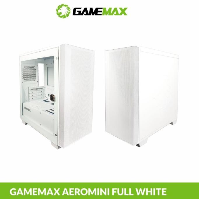 Jual GAMEMAX AERO MINI FULL WHITE MICRO ATX GAMING PC CASE | Shopee ...