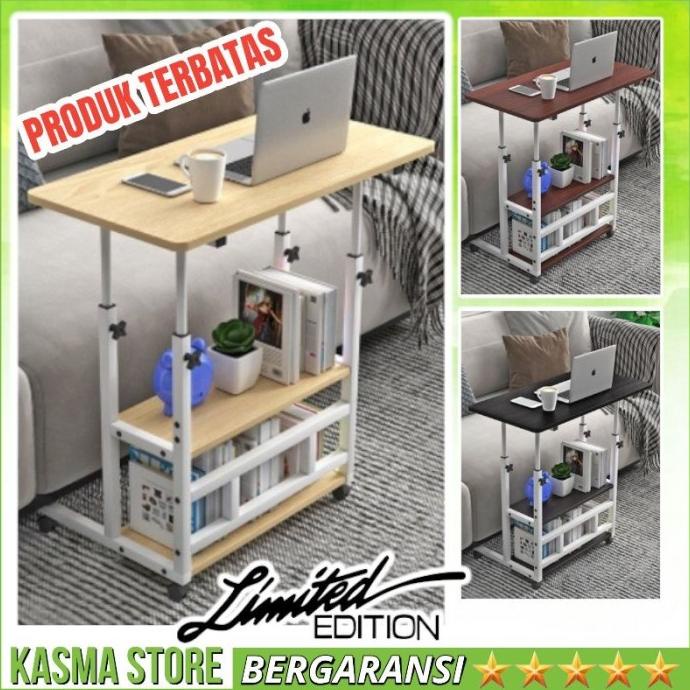 Jual Meja Laptop Komputer Serbaguna Lipat Portable Kerja Belajar Dorong ...