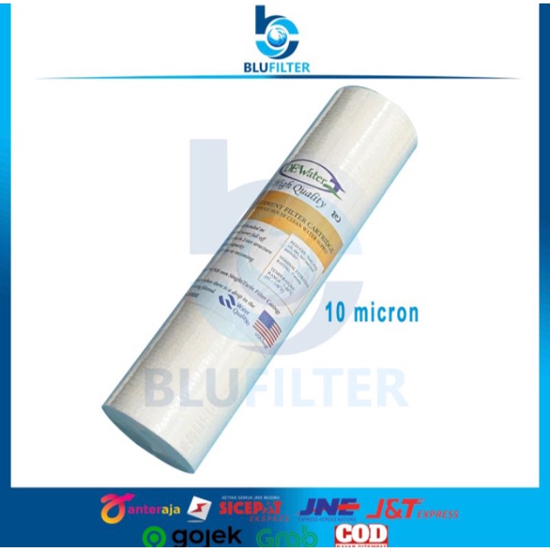 Jual PP FILTER AIR DEWATER 10” 10 INCI MICRON 010 / SPUN SEDIMEN ...