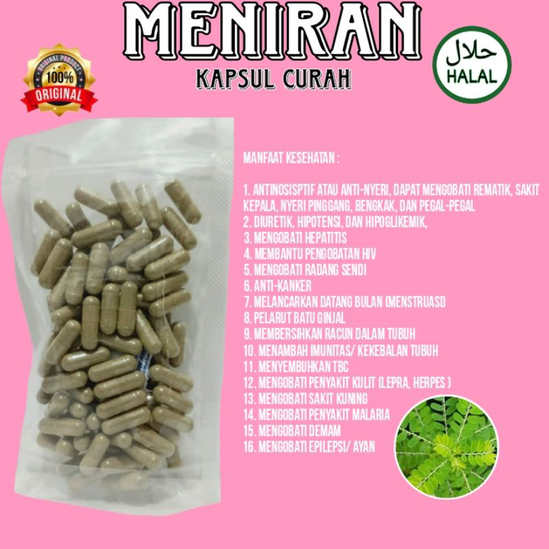 Jual MENIRAN Kapsul Herbal Imun Tubuh, Batu Ginjal dan Hepatitis ...