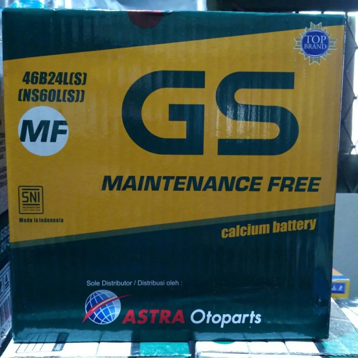 Jual Aki Mobil / Battery GS ASTRA Type GS MF 46B24LS / NS60LS 12V 45AH | Shopee Indonesia