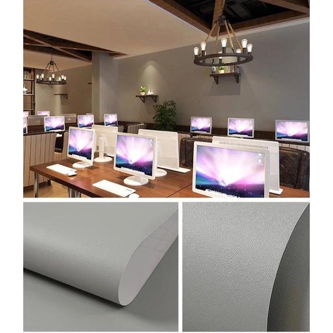 Jual Wallpaper Dinding Polos Abu Muda | Shopee Indonesia