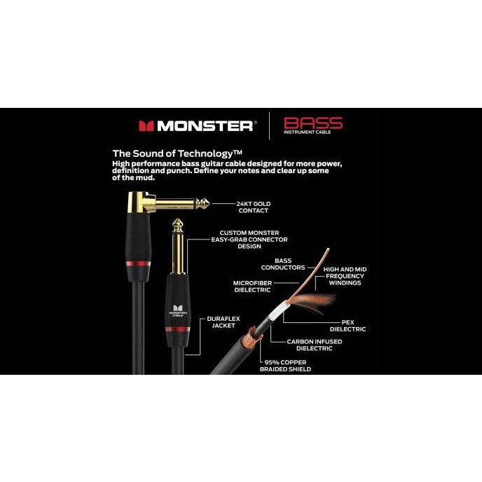 Jual Monster Prolink Monster Bass Instrument Cable ( Monster Cable ...