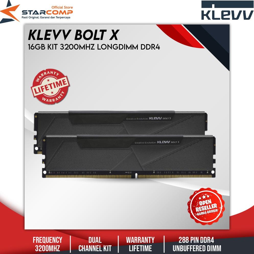 Jual KLEVV BOLT X DDR4 16GB KIT 3200 2x8GB RAM PC | Shopee Indonesia