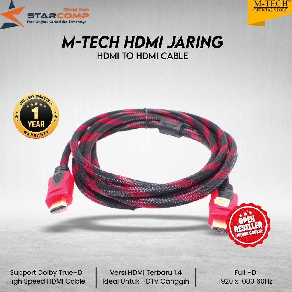 Jual Kabel HDMI M-Tech Male to Male Jaring | Shopee Indonesia