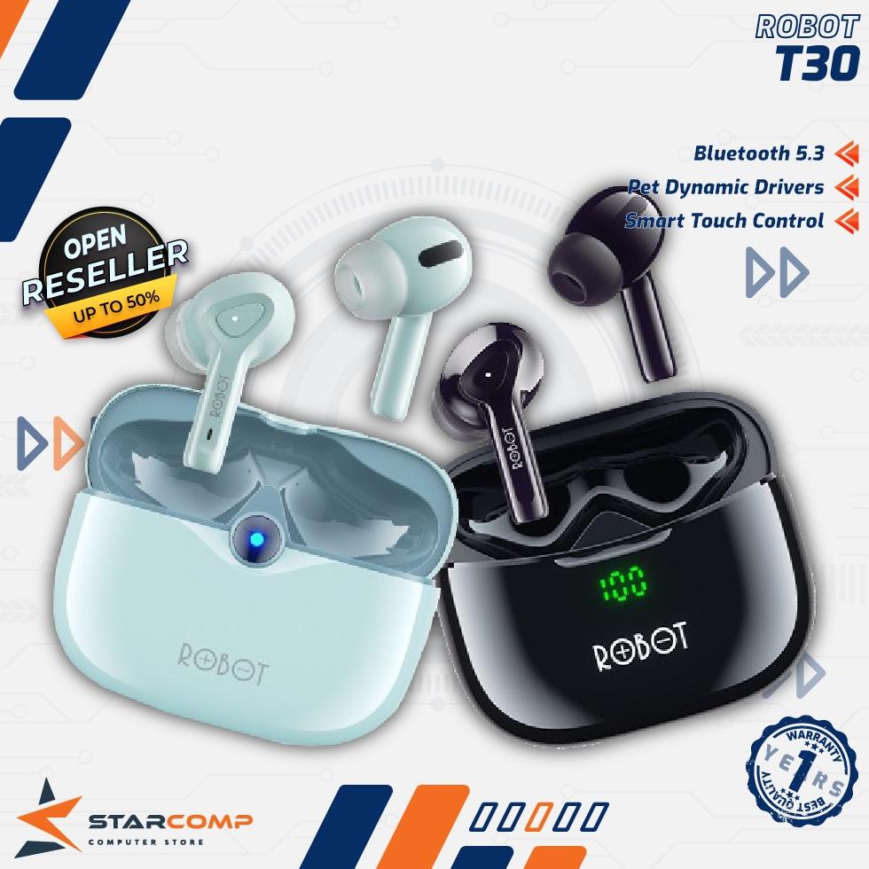 Jual Robot T30 Wireless Earphone Airbuds Original True Wireless Earbuds ...