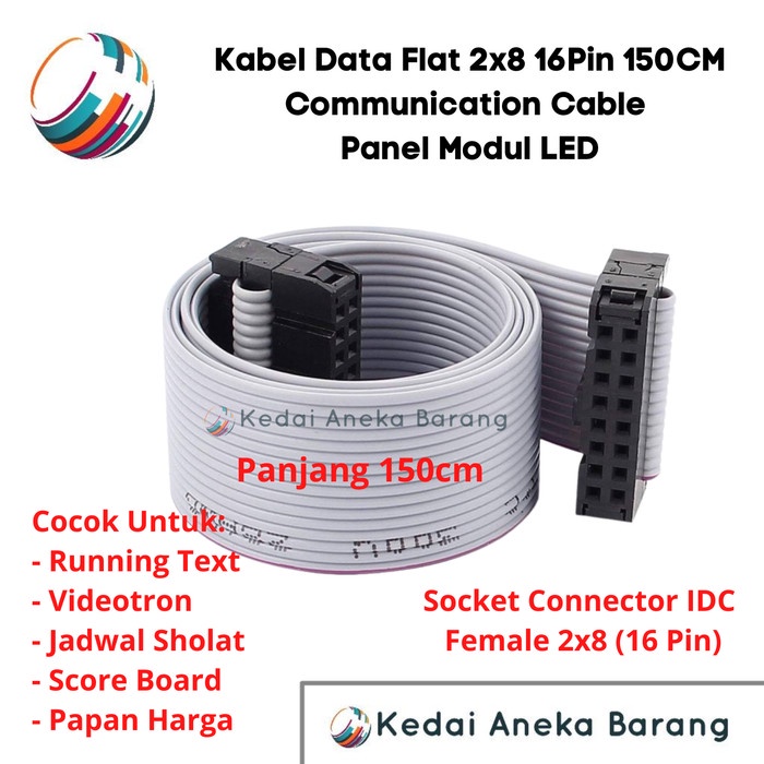 Jual Kabel Data Communication Panel Module Modul LED P10 Running Text ...
