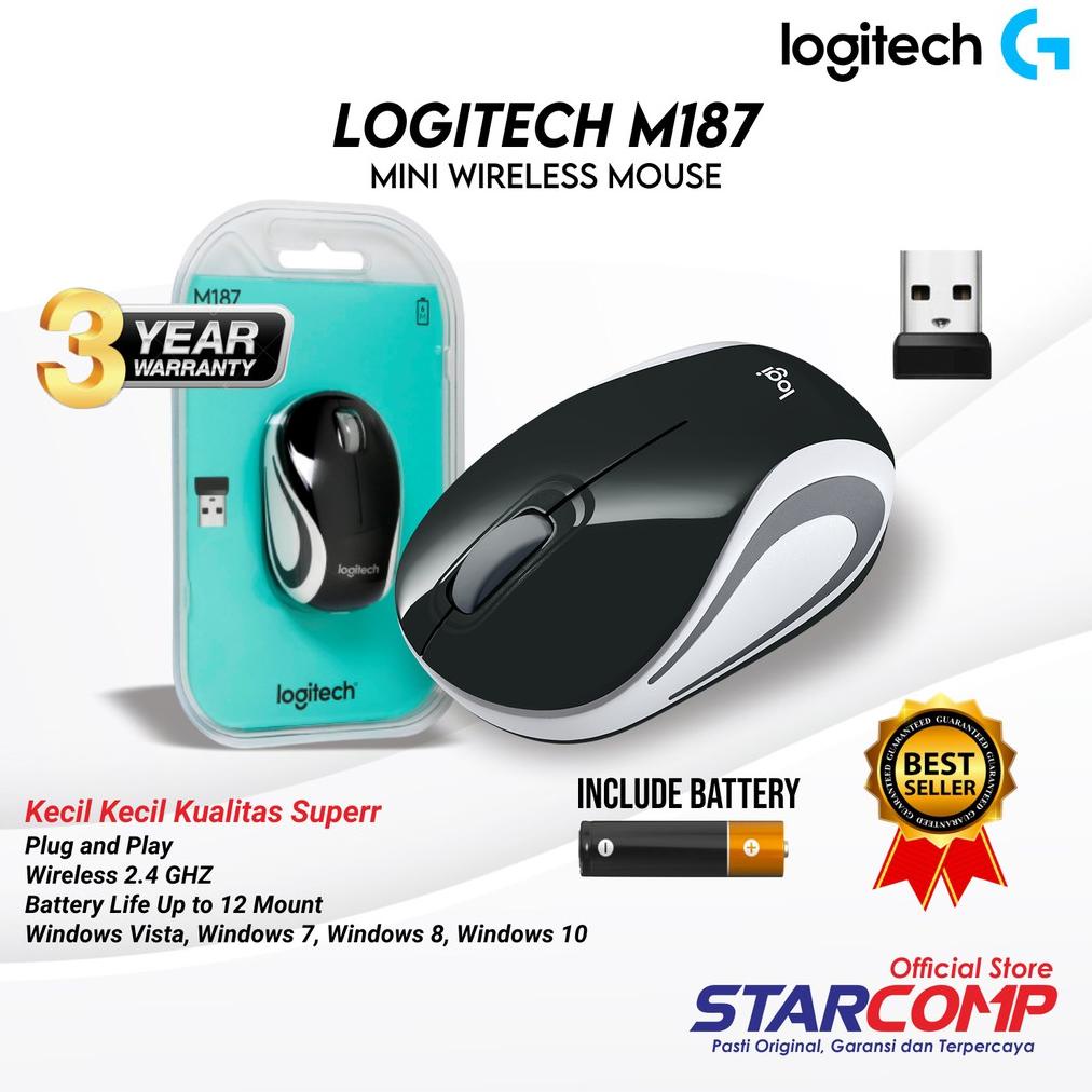 Jual Mouse Logitech Wireless M187 | Shopee Indonesia