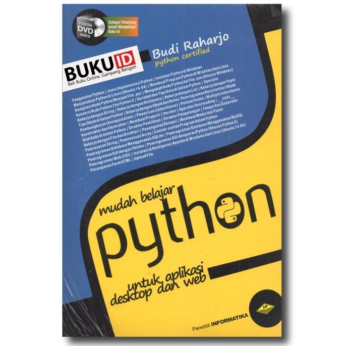 Jual Buku Mudah Belajar Python Untuk Aplikasi Desktop Dan Web | Shopee Indonesia