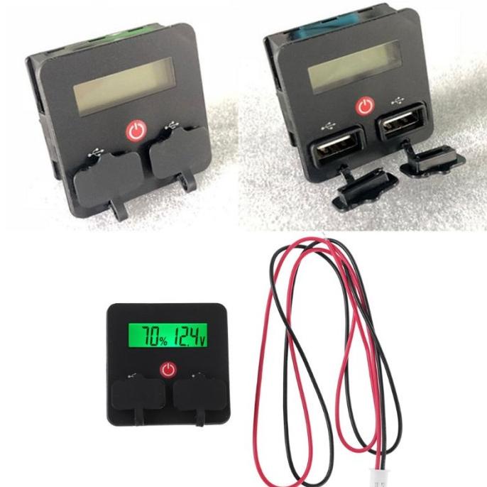 Jual Kiss Monitor Indikator Kapasitas Tegangan Dual Usb Lcd Display ...