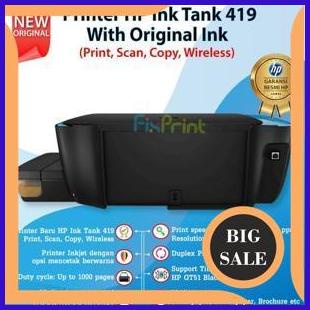 Jual Printer HP InkTank 419 Wireless All in One Print Scan Copy WiFi ...