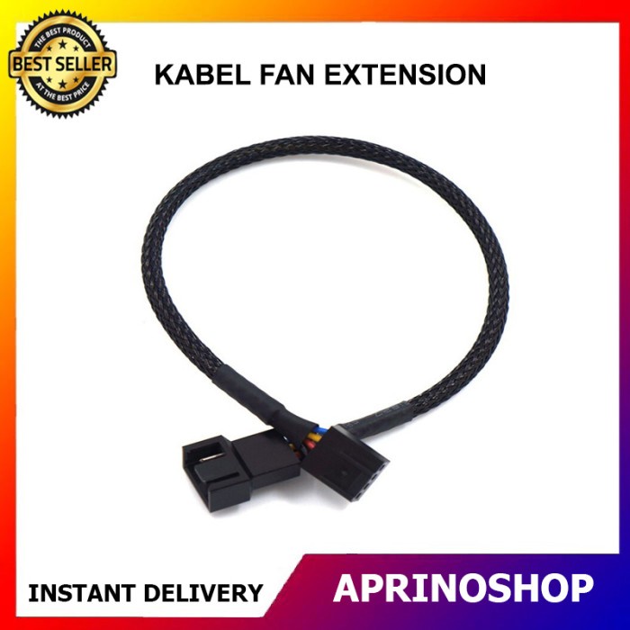 Jual Kabel FAN Extension CPU 4 PIN Kipas CPU Extender Extention ...