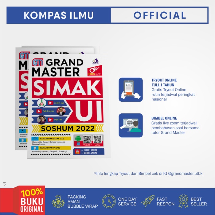 Jual Must Have!! Buku Grand Master Simak Ui Soshum 2022 Terbaru Terupdate Termurah | Shopee ...