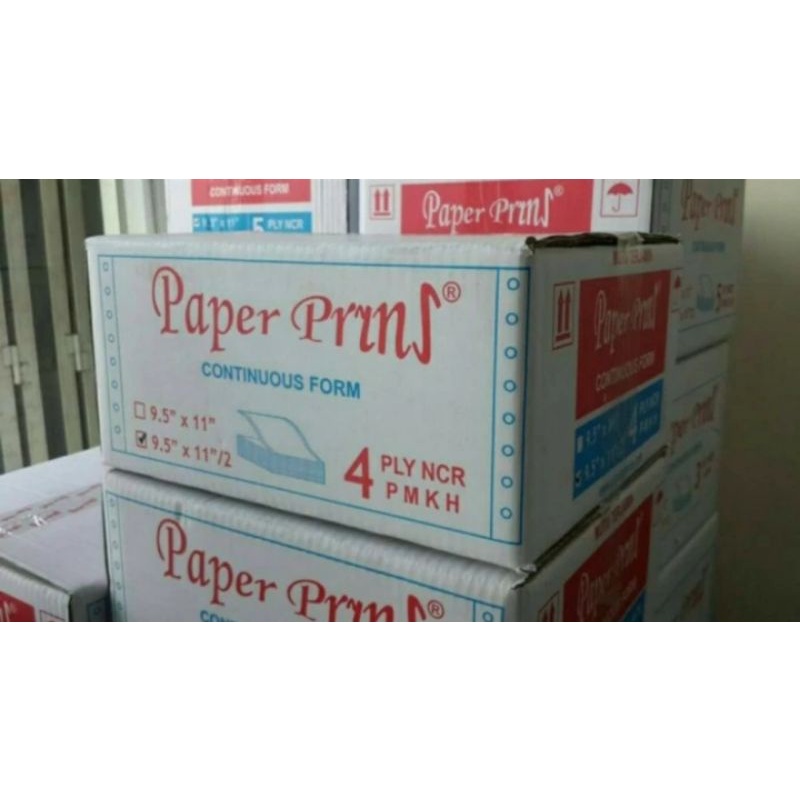Jual paper prins continuous form 91/2 x 11" 4ply kertas komputer 4 ...
