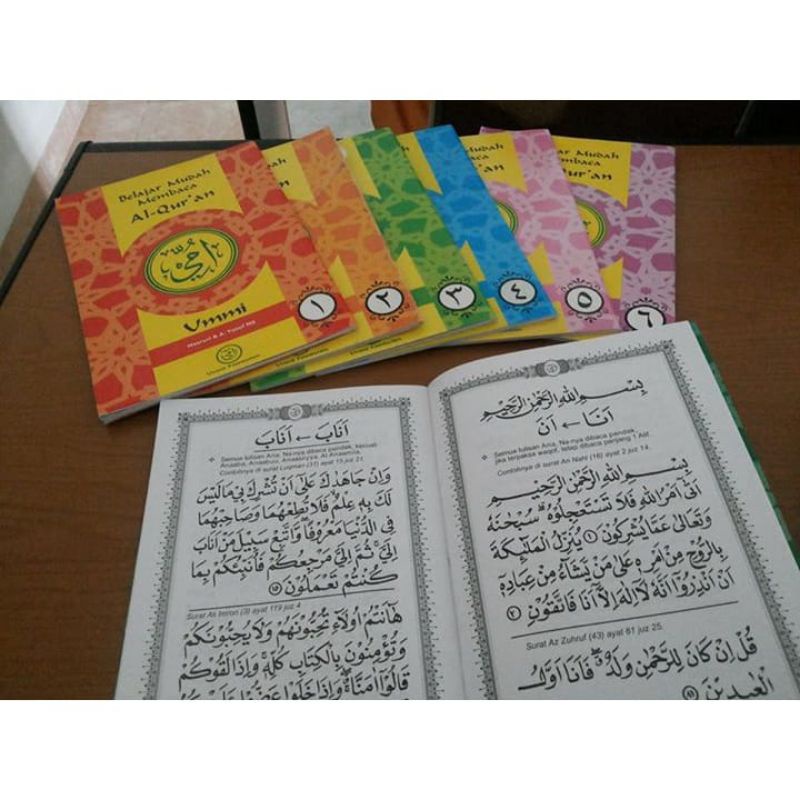 Jual buku metode ummi belajar mudah membaca al quran jilid 1-6 se paket ...
