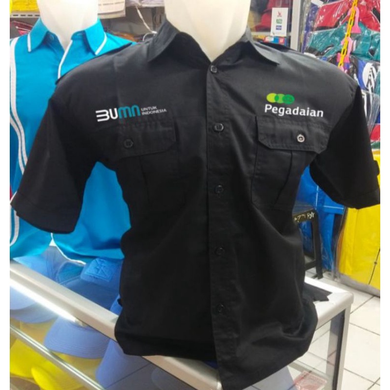 Jual KEMEJA BUMN PEGADAIAN BORDIR || SERAGAM BUMN PEGADAIAN BORDIR ...