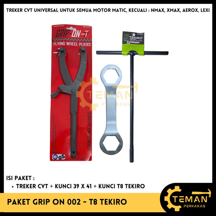 Jual GRIPON Paket Treker CVT Matic + Kunci 39 X 41 + Kunci T 8 TEKIRO ... Jual GRIPON Paket Treker CVT Matic + Kunci 39 X 41 + Kunci T 8 TEKIRO ...