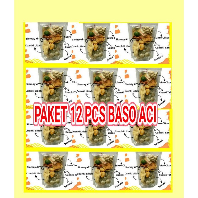 Jual PAKET USAHA BASO ACI 12 PCS ENAK DAN MURAH | Shopee Indonesia