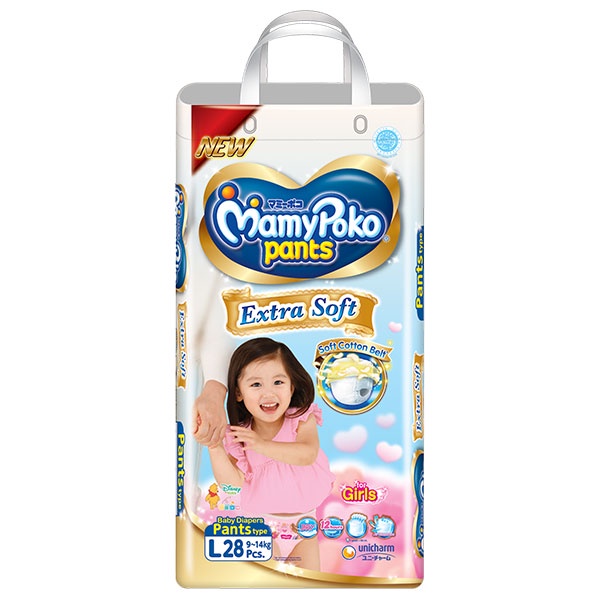 Jual MAMY POKO PANTS GIRLS L 28 PCS - POPOK | Shopee Indonesia