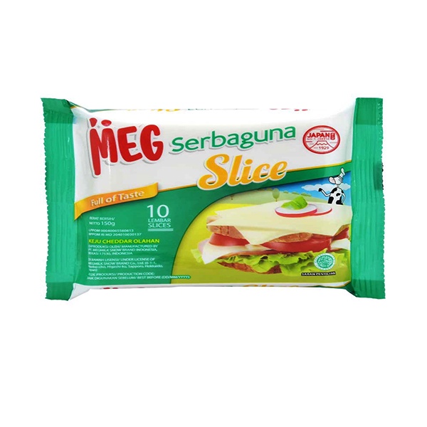 Jual MEG CHEDDAR CHEESE SB SLICE 10 PCS - KEJU | Shopee Indonesia