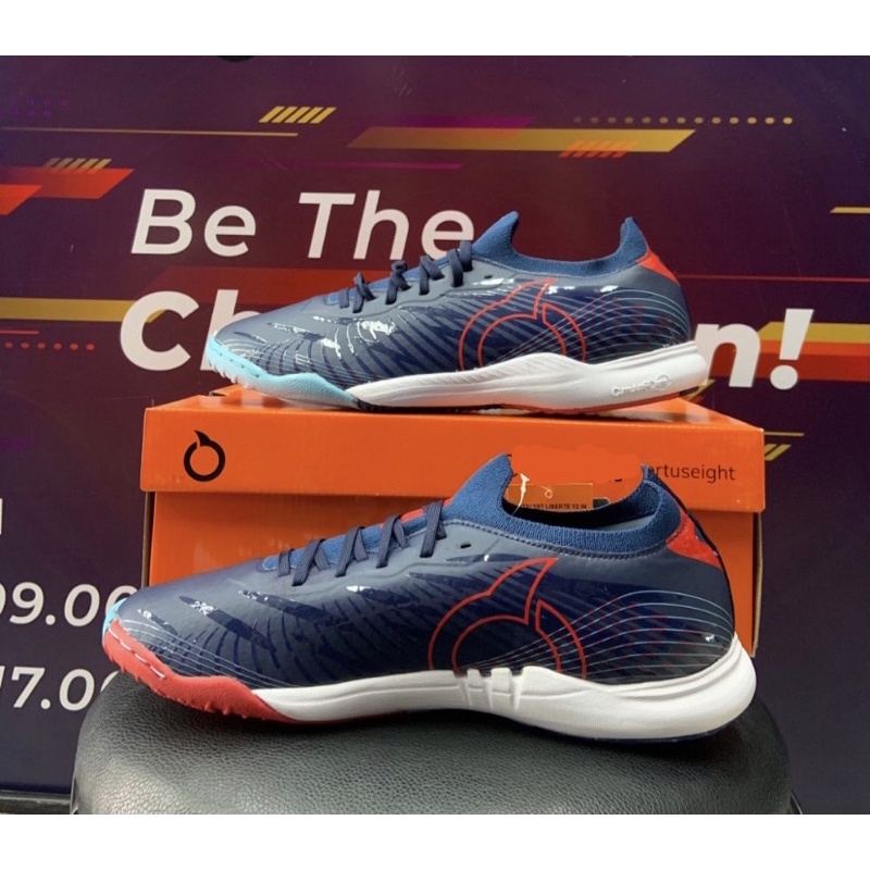 Jual Sepatu Futsal ORTUSEIGHT Catalyst Liberte V2 IN (Navy/Ortred ...