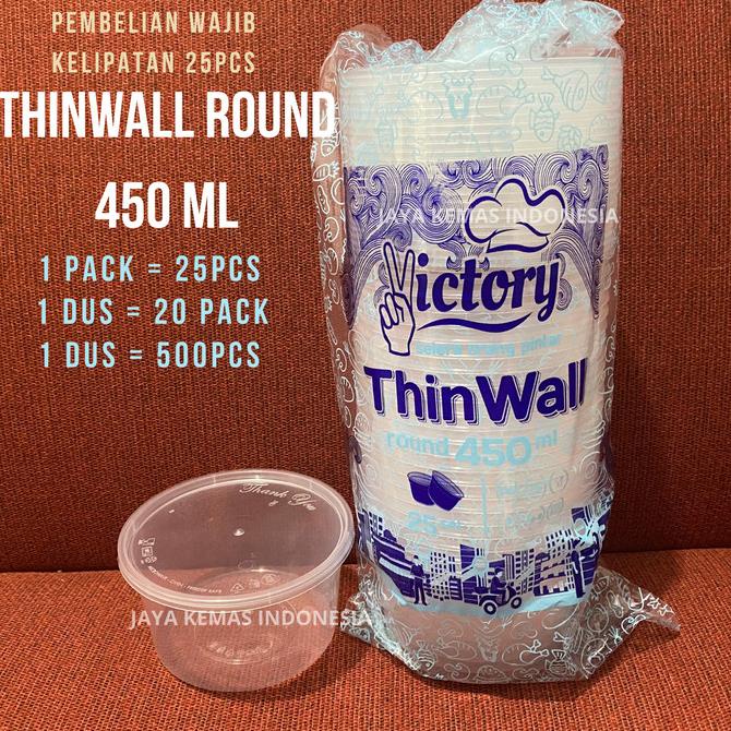 Jual `````````] CUP MANGKOK PLASTIK THIN WALL BULAT | THINWALL ROUND ...