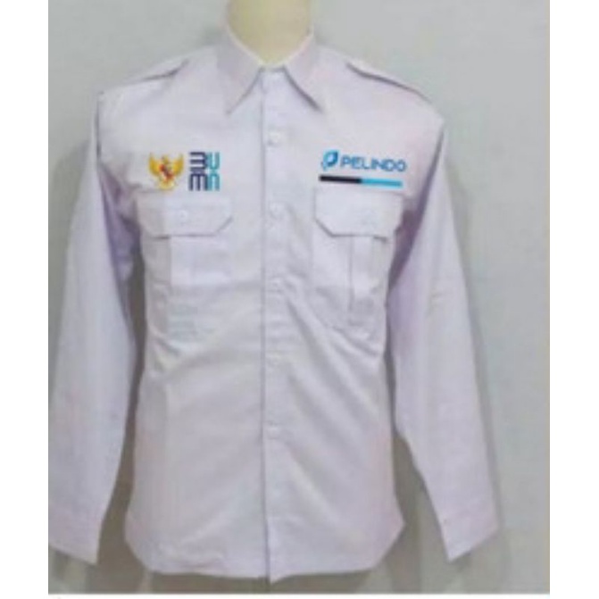 Jual KEMEJA BUMN PELINDO BORDIR || SERAGAM BUMN PELINDO BORDIR || BAJU ...