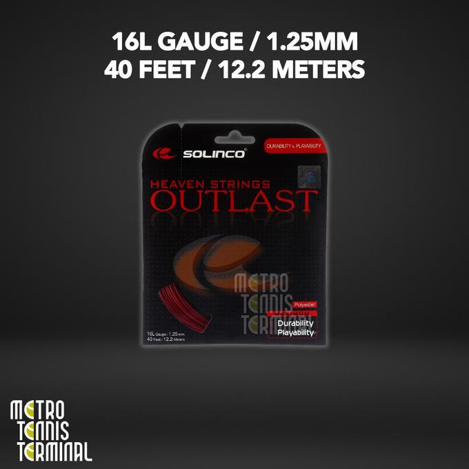 Jual Solinco Outlast 16L / 16 / 17 / 18g String ( Senar Raket Tenis ...
