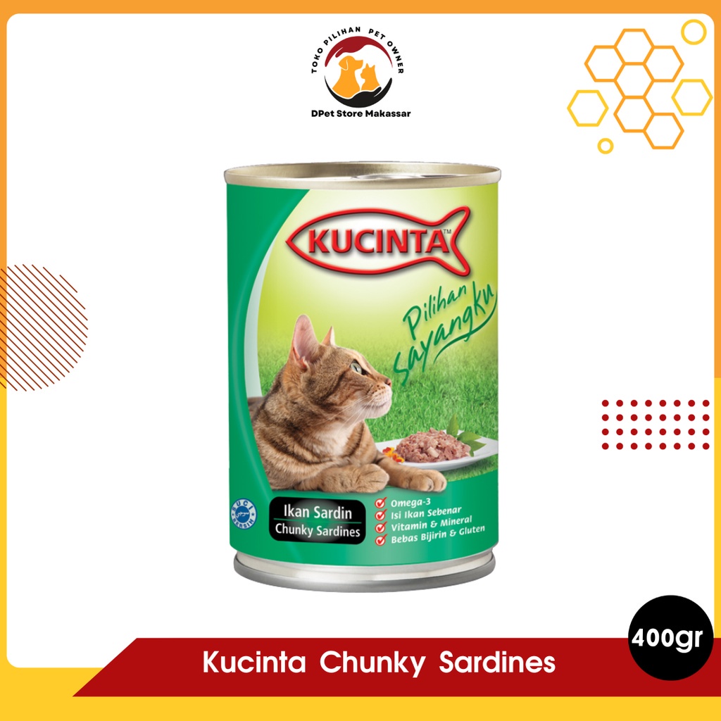 Jual Makanan Kaleng Kucing-Kucinta Chunky Sardines 400gr | Shopee Indonesia