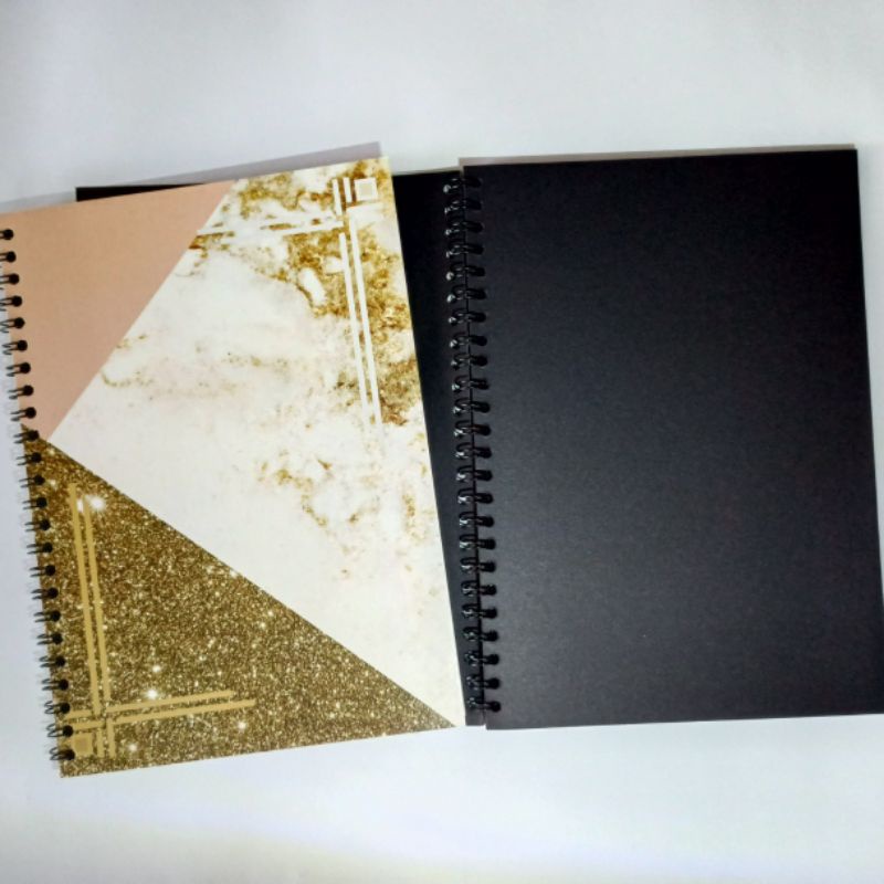 Jual Buku Hitam Polos,dengan Sampul berwarna,A5,dan A6 Sketchbook hitam ...