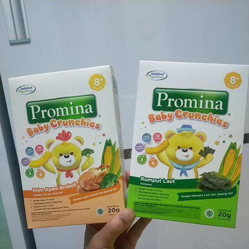Jual PROMINA BABY CRUNCHIES keju | seaweed | creamy chicken brocoli ...