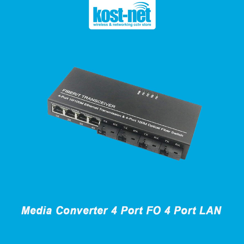 Jual Media Converter 4 Port FO 4 Port LAN - HTB Fiber Optic | Shopee Indonesia