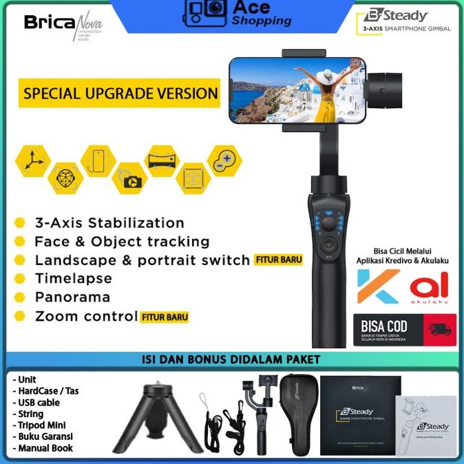 Jual Brica B-Steady - 3 Axis Smartphone Gimbal - Stabilizer Handphone ...