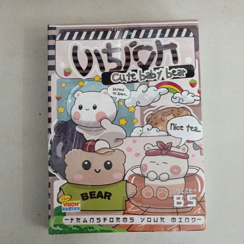 Jual BUKU TULIS BOXY MEREK VISION 42 LEMBAR ( 1 PAK ISI 6 BUKU ...