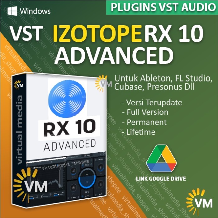 Jual IZOTOPE RX 10 ADVANCED VST PLUGINS AUDIO REPAIR CLEAN SOUND ...