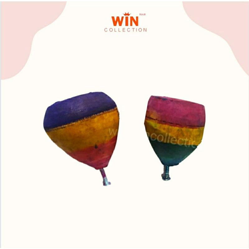 Jual GASING KAYU Permainan Jadul/Permainan Jadoel gasing kayu/gasing ...