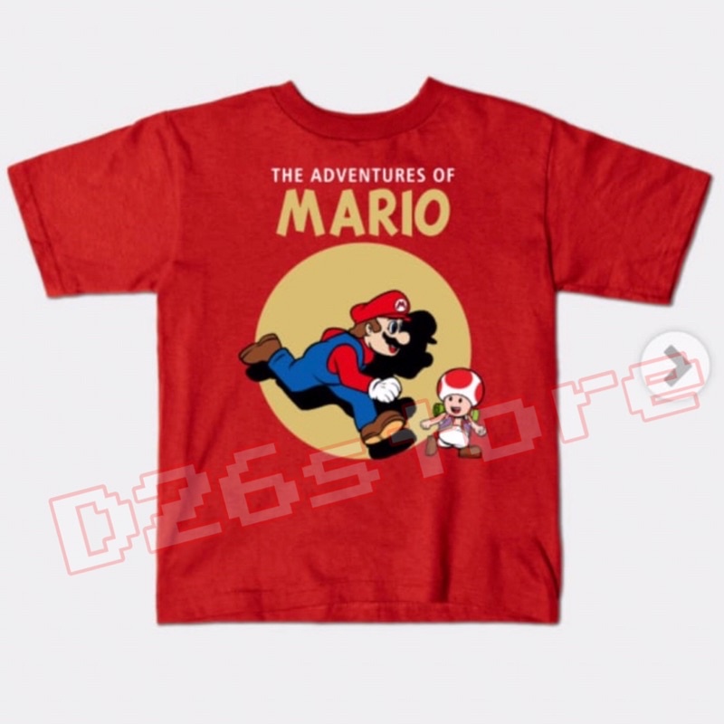 Jual Kaos Anak Mario Bros Super Mario The Adventure Of Mario Luigi Toad ...