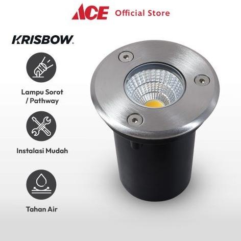 Jual Ace - Krisbow Stampa Lampu Lantai Tanam 3 Watt 6500k | Shopee ...