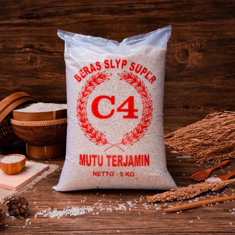 Jual Beras Super C4 1kg | Shopee Indonesia