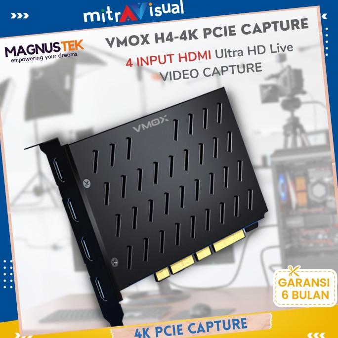 Jual VMOX H4-4K PCIE Video Capture 4 Input HDMI 4K Resolution for VMIX ...