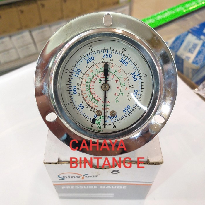 Jual PRESSURE GAUGE OIL R410 TEKANAN TINGGI ATAU LOW MERK SHINEAR ASLI ...