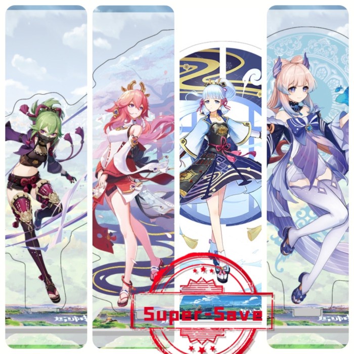 Jual Miniatur Yaemiko Ayaka Kokomi Standee Acrylic Figure Genshin ...