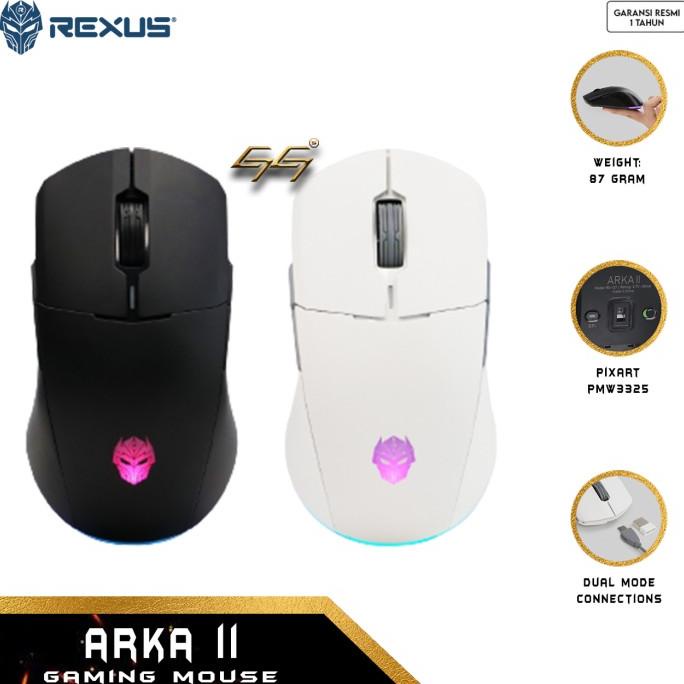 Jual Mouse Gaming Wireless Rexus Arka II Arka-II Arka 2 RX 107 RX-107 ...
