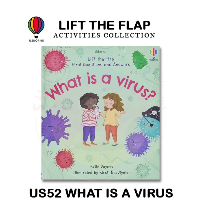 Jual What is a Virus? Usborne Lift The Flap Question Answer Kid Book ...