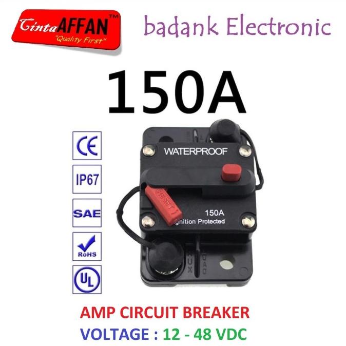 Jual [150A] Thermal Circuit Breaker Dc 12-48V 150A Solar Panel Surya ...