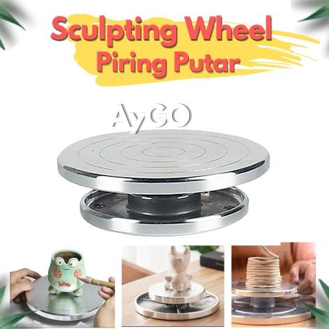 Jual Viral Sculpting Wheel / Piring Putar Clay Banding Turntable ...