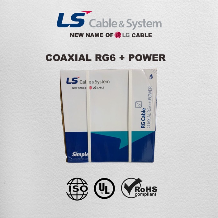 Jual Kabel Coaxial RG6 + Power CCTV LS by LG Cable Best Quality - 300M ...