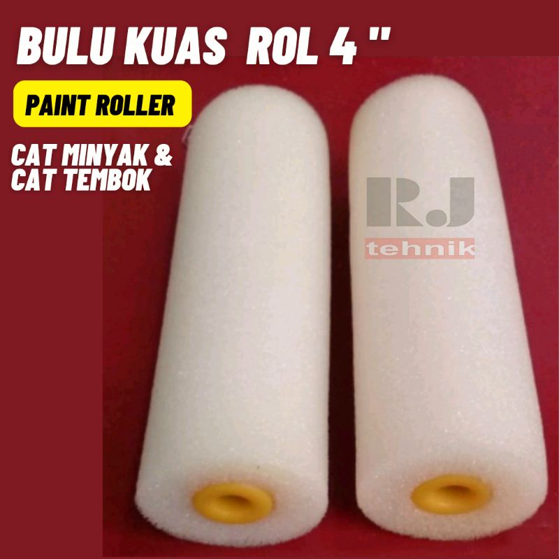 Jual Bulu Kuas Roll Kapal Refill Bulu Kuas Cat Tembok Rol 4 inch Busa ...