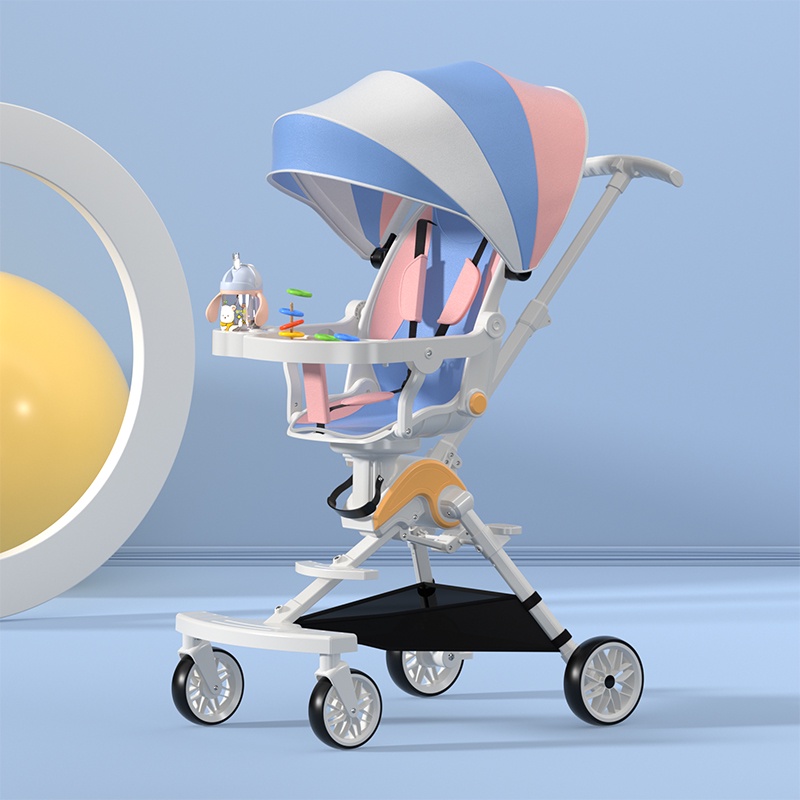 Jual FLYBB Magic Stroller 180 Rotating Kids Stroller Two Way Magic ...